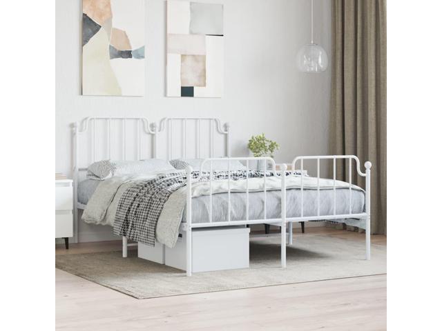 Click here for vidaXL Full Metal Bed Frame with Headboard and Foo... prices