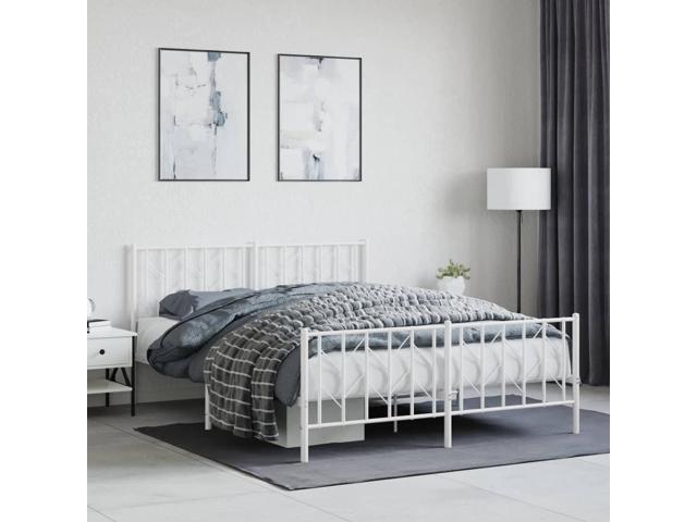 Click here for vidaXL 12 Metal Queen Bed Frames with Headboard an... prices