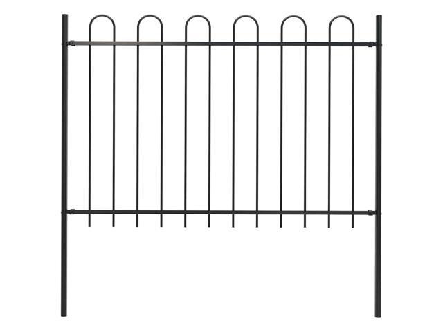 Click here for vidaXL Garden Fence with Hoop Top Steel 71.3x47.2... prices