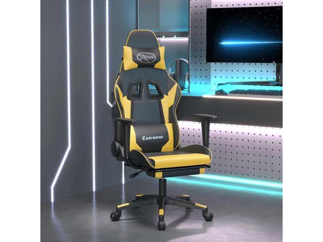 Click here for vidaXL Massage Gaming Chair with Footrest Black &... prices