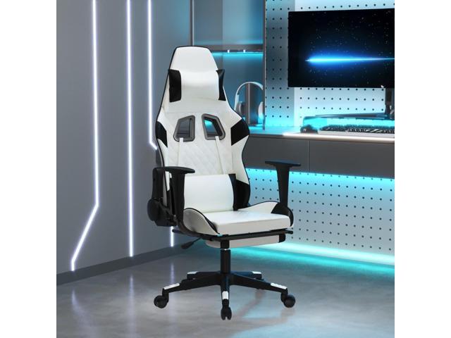 Click here for vidaXL Massage Gaming Chair with Footrest and Head... prices