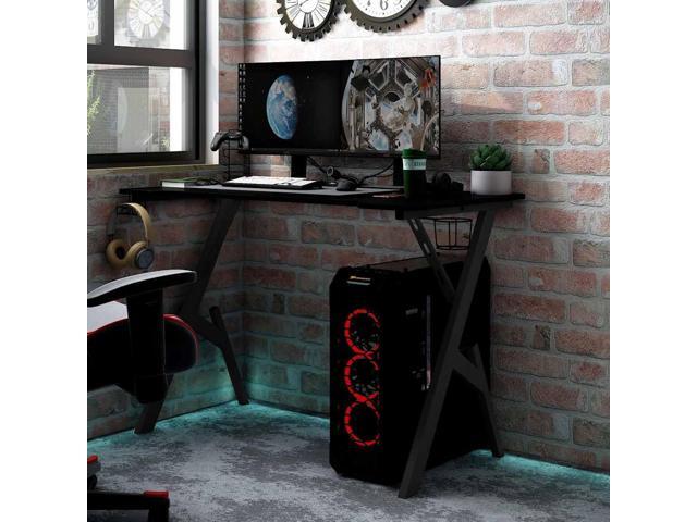 Click here for vidaXL 43 Inch Gaming Desk with Y-Shaped Legs  Erg... prices