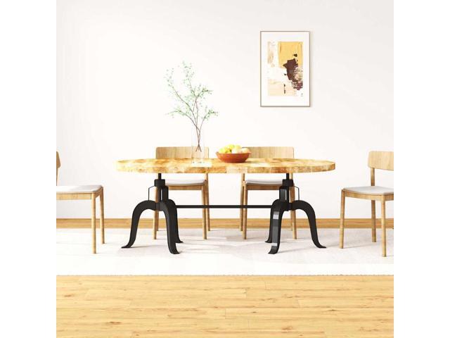 Click here for vidaXL Solid Mango Wood Dining Table Steel Wooden... prices