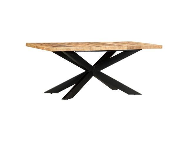 Click here for vidaXL Solid Rough Mango Wood Dining Table Wooden... prices