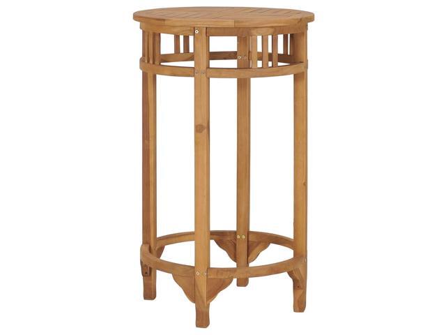 Click here for vidaXL Bar Table Round Wooden Bistro Pub Bar Table... prices