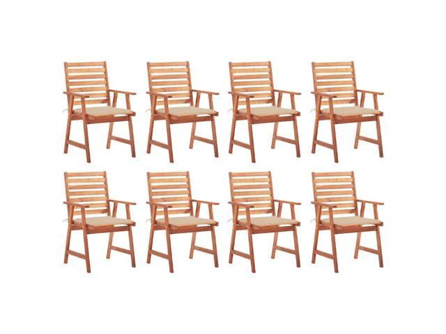 Click here for vidaXL Patio Dining Chairs 8 Pcs Outdoor Chair wit... prices