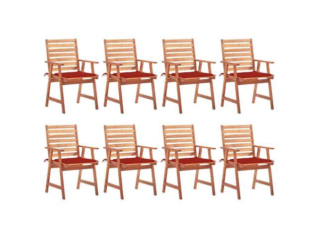 Click here for vidaXL Patio Dining Chairs 8 Pcs Outdoor Chair wit... prices