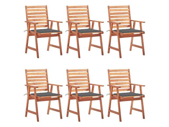 Click here for vidaXL Patio Dining Chairs 6 Pcs Outdoor Chair wit... prices