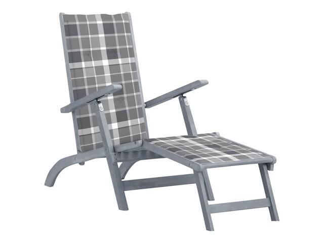 Click here for vidaXL Outdoor Chair Deck Chair with Footrest and... prices
