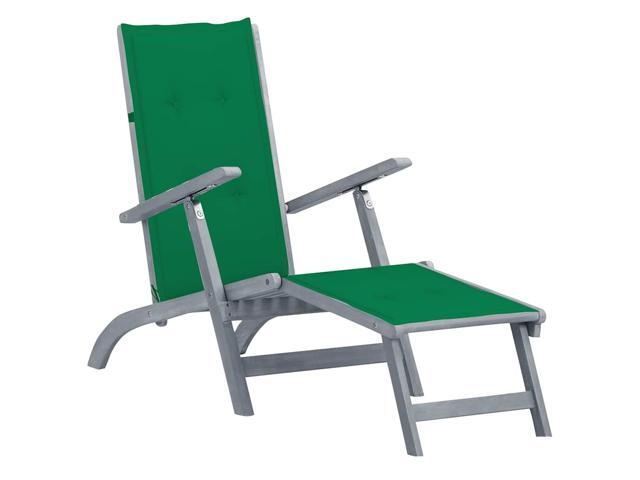 Click here for vidaXL Deckchair Lounge Chair with Footrest and Cu... prices
