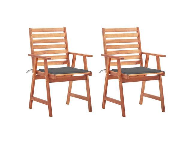 Click here for vidaXL Patio Dining Chairs 2 Pcs Outdoor Chair wit... prices