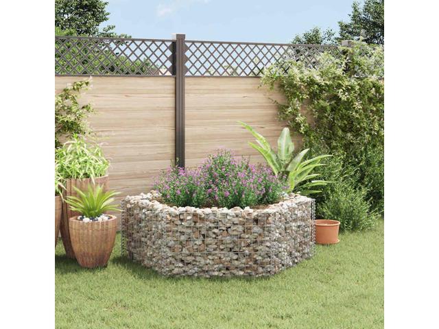 Click here for vidaXL Hexagonal Gabion Raised Bed Growing Box Pla... prices