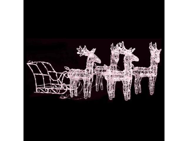 Click here for vidaXL Reindeers & Sleigh Christmas Decoration 110... prices