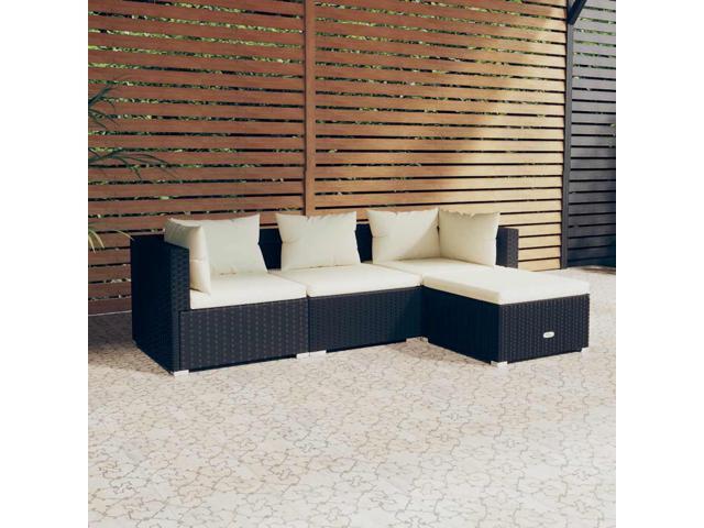Click here for vidaXL Patio Lounge Set 4 Piece with Cushions Poly... prices