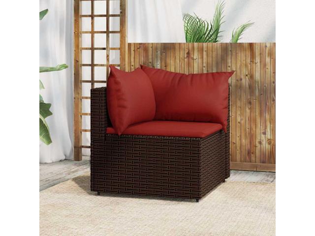 Click here for vidaXL Patio Furniture Wicker Outdoor Sofa with Cu... prices