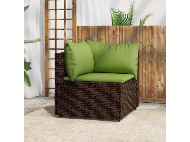 Click here for vidaXL Patio Furniture Wicker Outdoor Sofa with Cu... prices
