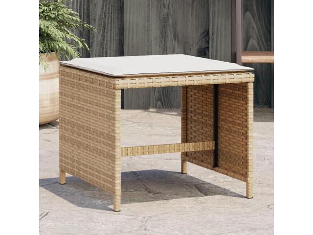 Click here for vidaXL Patio Stool Beige  Cream White prices