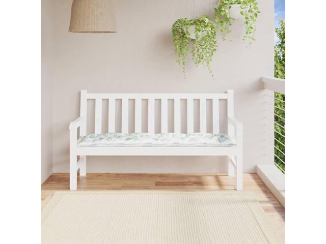 Click here for vidaXL Garden Bench Cushion Green leaf pattern Oxf... prices