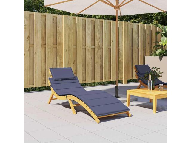 Click here for vidaXL Sun Lounger Cushion Navy Blue Oxford Fabric prices