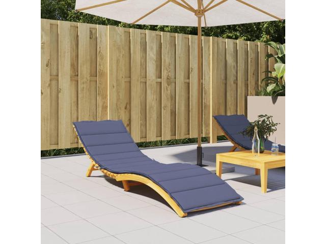 Click here for vidaXL Sun Lounger Cushion Navy Blue Oxford Fabric... prices