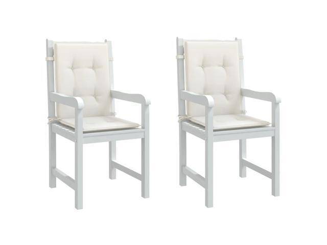 Click here for vidaXL Lowback Chair Cushion Set of 2 Melange crea... prices
