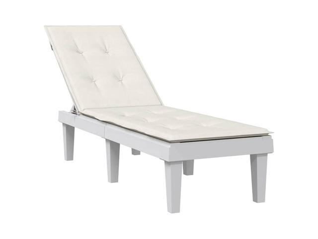Click here for vidaXL Deck Chair Cushion Melange Cream (75+105)x5... prices
