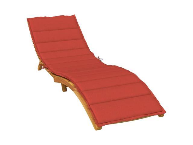 Click here for vidaXL Sun Lounger Cushion Melange Red 100 Polyest... prices