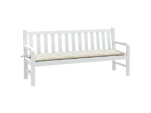 Click here for vidaXL Garden Bench Cushion Melange cream 100 poly... prices