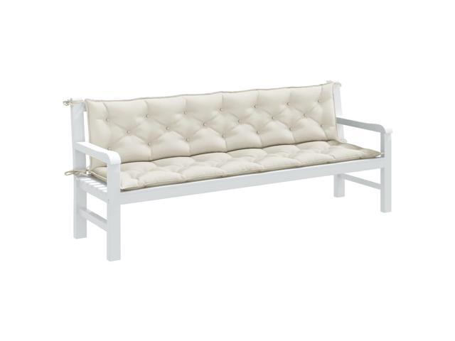 Click here for vidaXL Garden Bench Cushion Melange cream 100 poly... prices