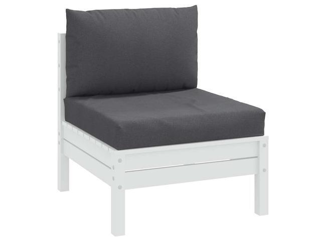 Click here for vidaXL Pallet Cushions 2 pcs Melange Anthracite Fa... prices