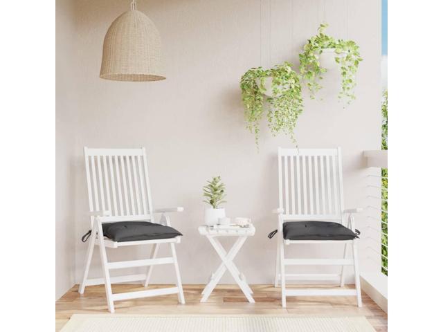 Click here for vidaXL Chair Cushion Set of 2 Anthracite Oxford fa... prices