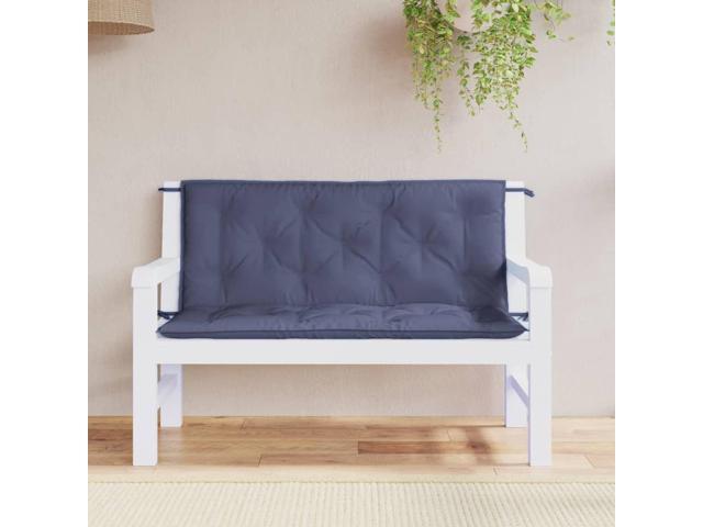 Click here for vidaXL Garden Bench Cushion Set of 2 Navy Blue Oxf... prices