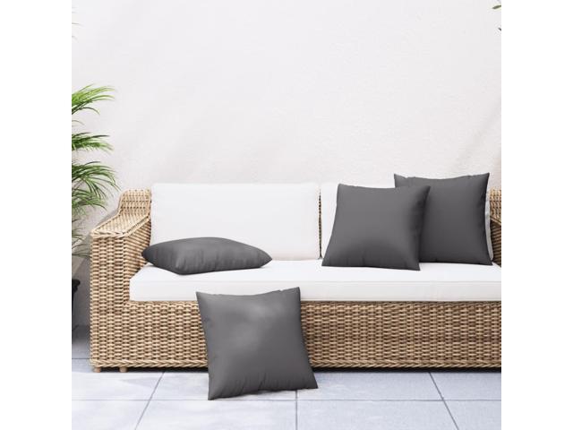Click here for vidaXL Sofa Cushion Set of 4 Anthracite 100 Polyes... prices