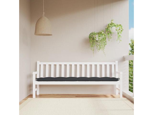 Click here for vidaXL Garden Bench Cushion Black Oxford fabric (1... prices