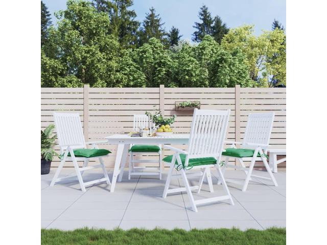 Click here for vidaXL Chair Cushion Set of 4 Green Oxford fabric... prices