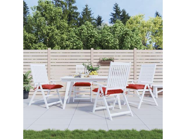 Click here for vidaXL Chair Cushion Set of 4 Red Oxford fabric (1... prices