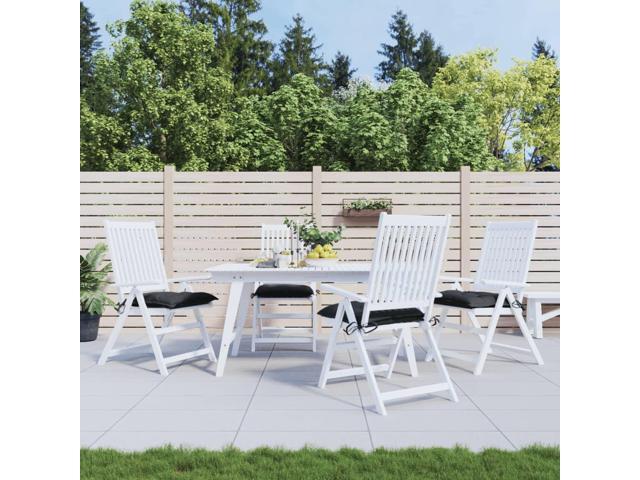 Click here for vidaXL Chair Cushion Set of 4 Black Oxford fabric... prices