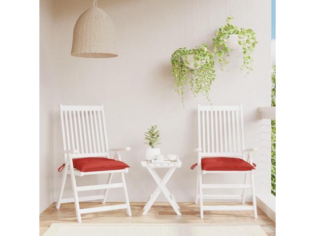 Click here for vidaXL Chair Cushion Set of 2 Red Oxford fabric  P... prices