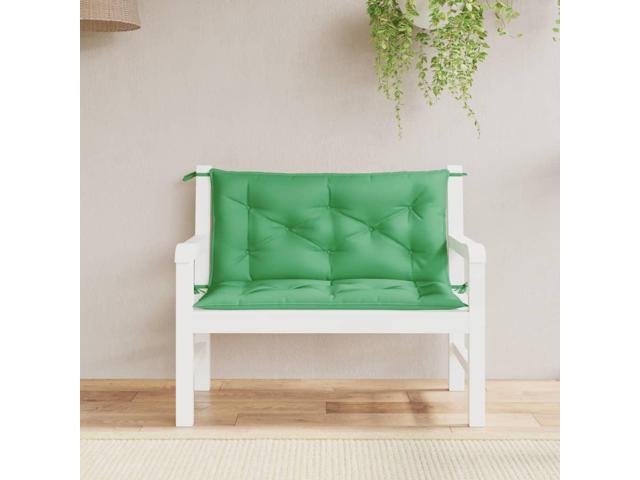 Click here for vidaXL Garden Bench Cushion Set of 2 Green Oxford... prices