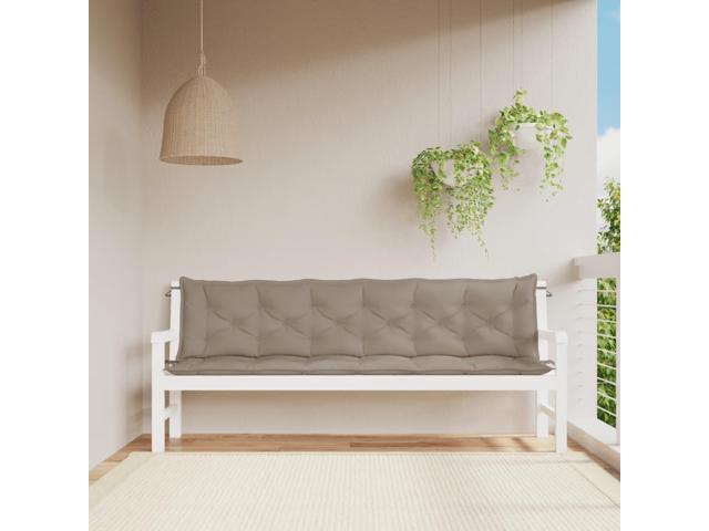 Click here for vidaXL Garden Bench Cushion Set of 2 Taupe Oxford... prices
