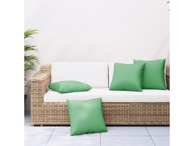 Click here for vidaXL Sofa Cushion Set of 4 Green Fabric (100 pol... prices
