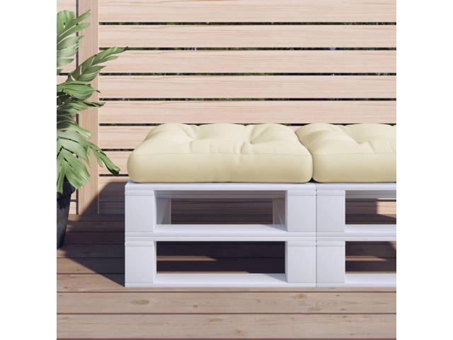 Click here for vidaXL Pallet Cushion Cream Polyester 19.7 in x 19... prices