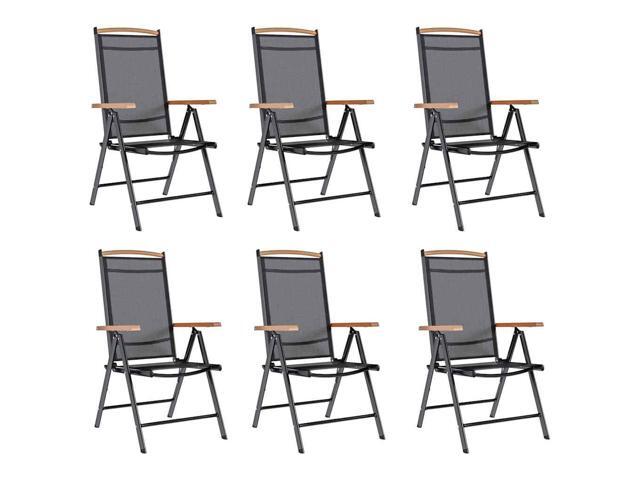 Click here for vidaXL Patio Folding Chairs 6 Pcs Garden Chair wit... prices