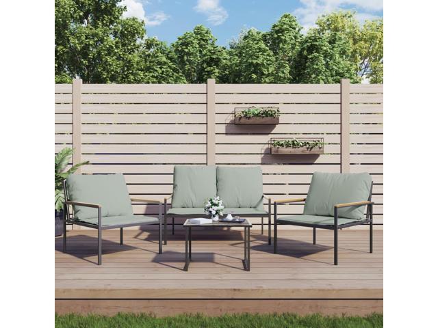 Click here for vidaXL Garden Lounge Set Anthracite Powder-coated... prices