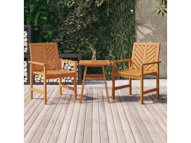 Click here for vidaXL Garden Lounge Set Natural Brown Solid acaci... prices