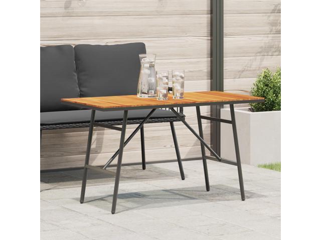 Click here for vidaXL Dining Table Brown 110 x 55 x 62 cm Solid A... prices