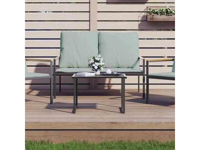 Click here for vidaXL Garden Table Anthracite Powder-coated Steel... prices