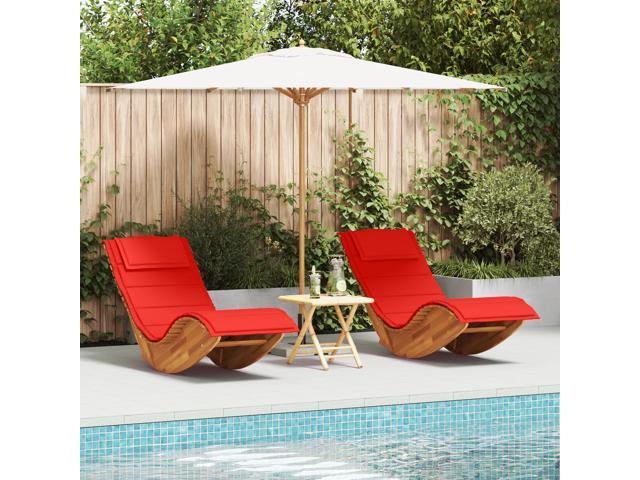 Click here for vidaXL Sun Lounger 2 pcs Brown 60 x 154 x 74cm Sol... prices
