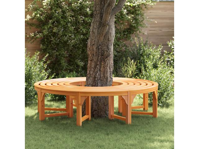 Click here for vidaXL Tree Bench 2 pcs Brown 160 x 160 x 45cm Sol... prices