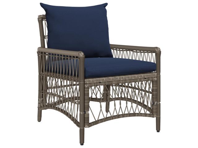 Click here for vidaXL Garden Chair Gray 60 x 70 x 78cm poly ratta... prices